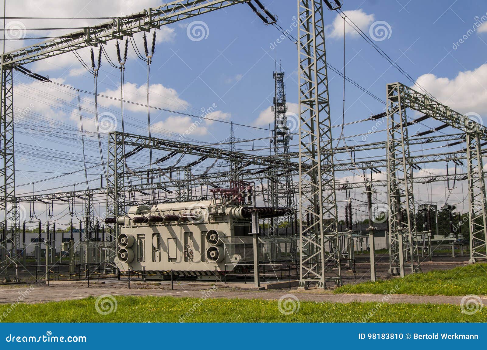 Transformer station stock photo. Image of ceramics, reducer - 98183810