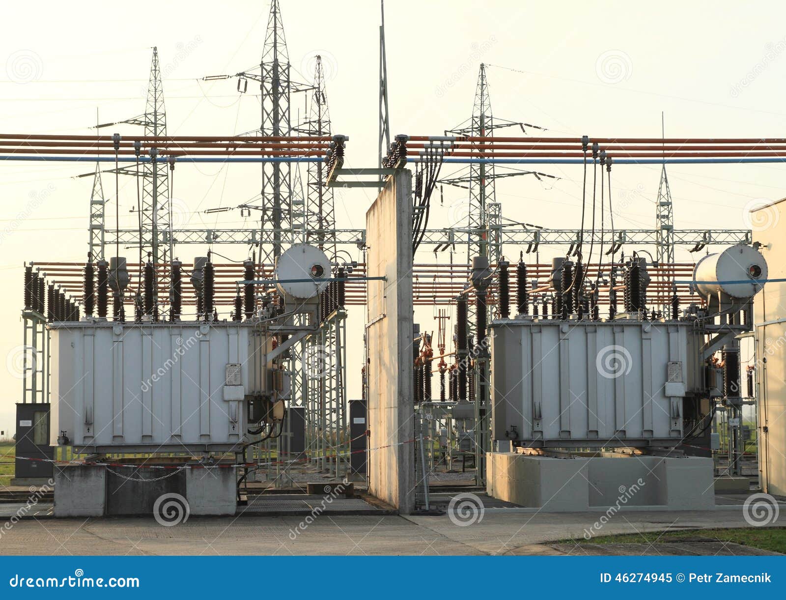Transformer Station - Electrical Substation Stock Photo | CartoonDealer ...