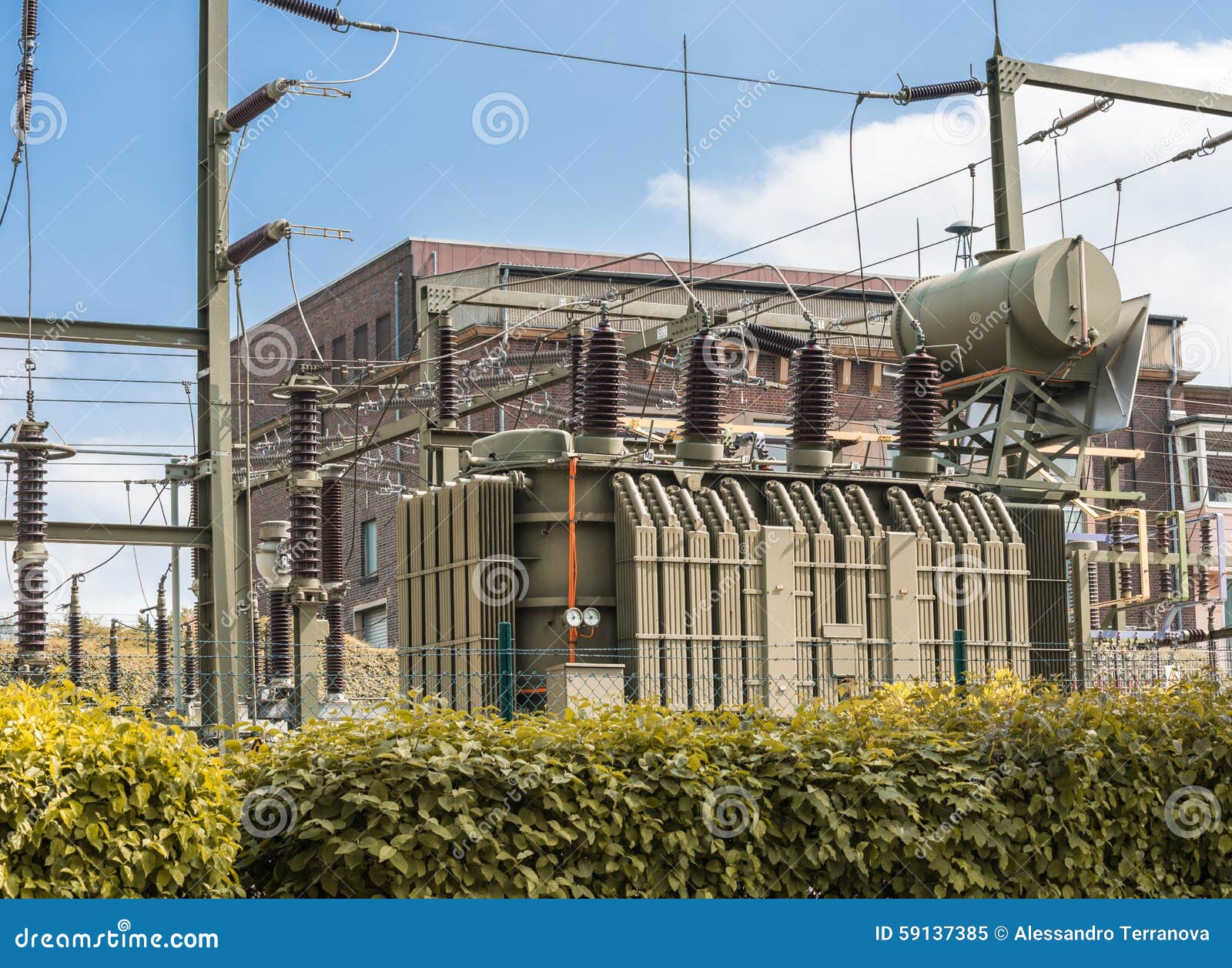 Transformer Station for Electricity Stock Image - Image of industry ...