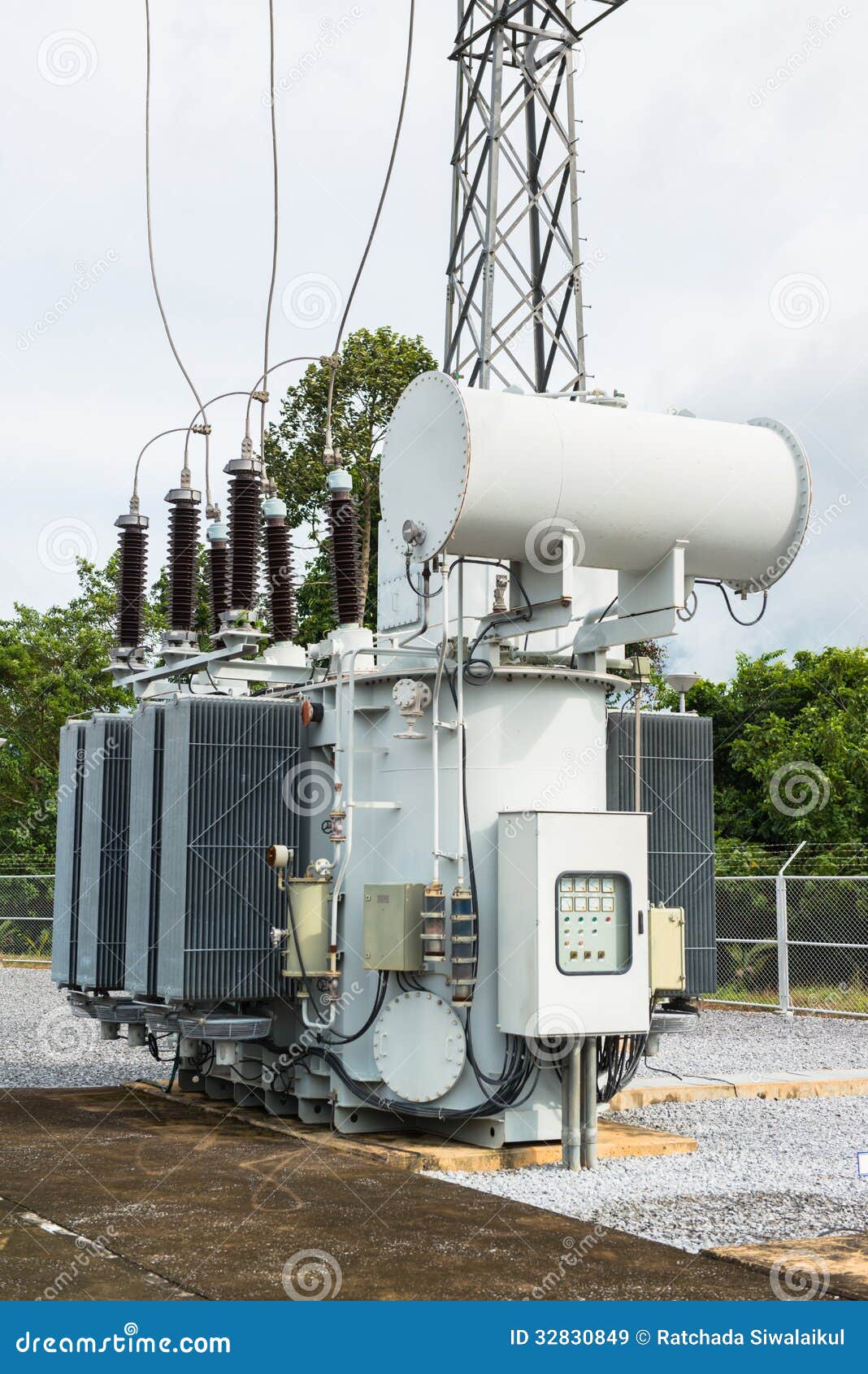 Transformer station stock image. Image of infrastructure - 32830849
