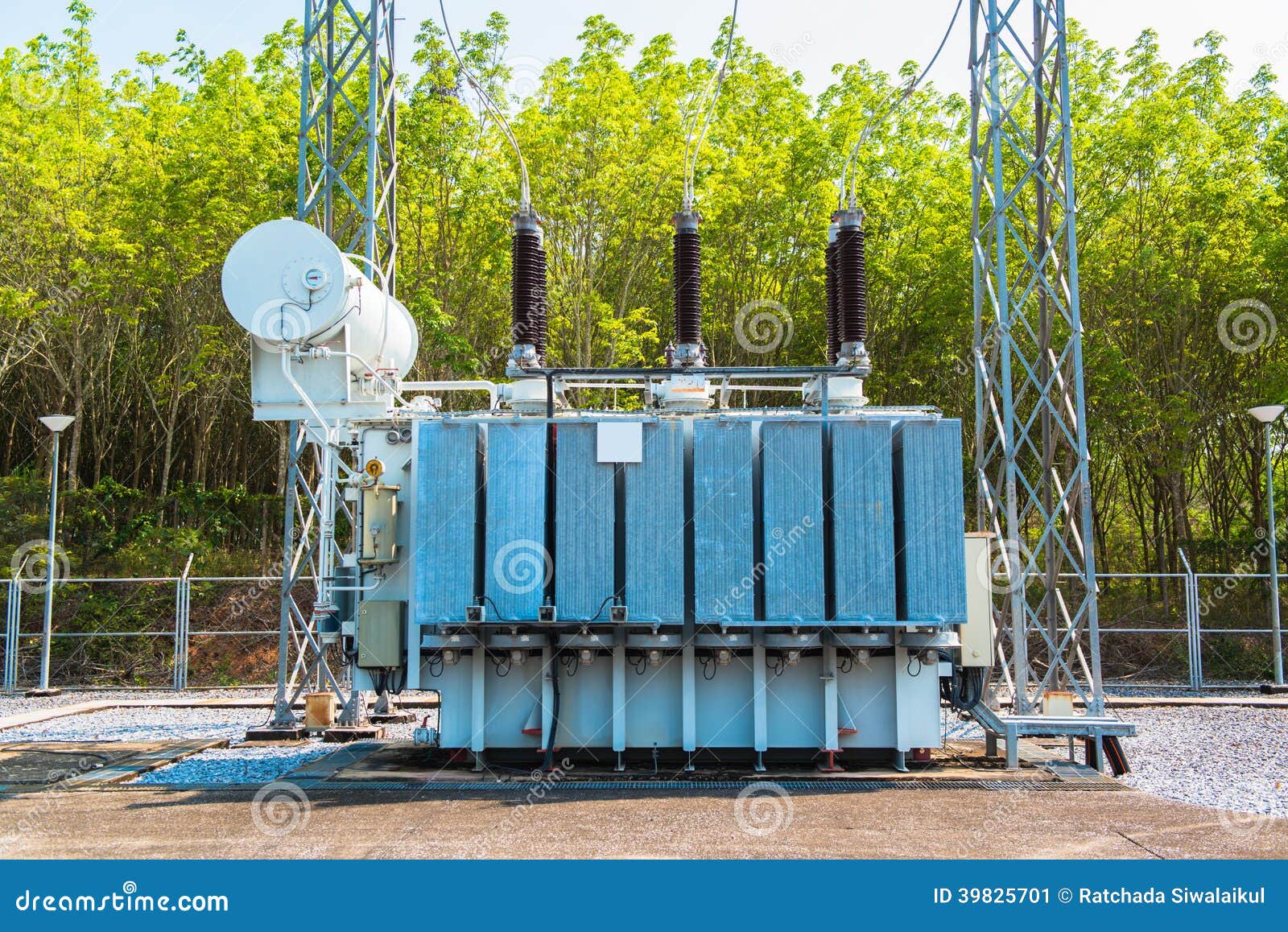 Transformer station stock image. Image of generation - 39825701