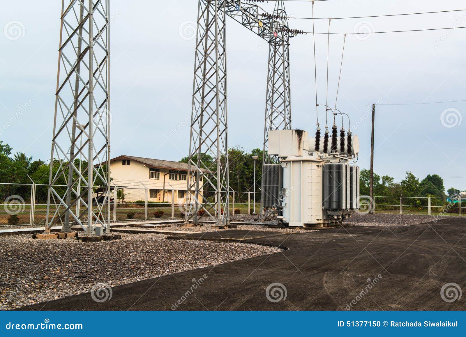 Transformer station stock photo. Image of efficiency - 51377150