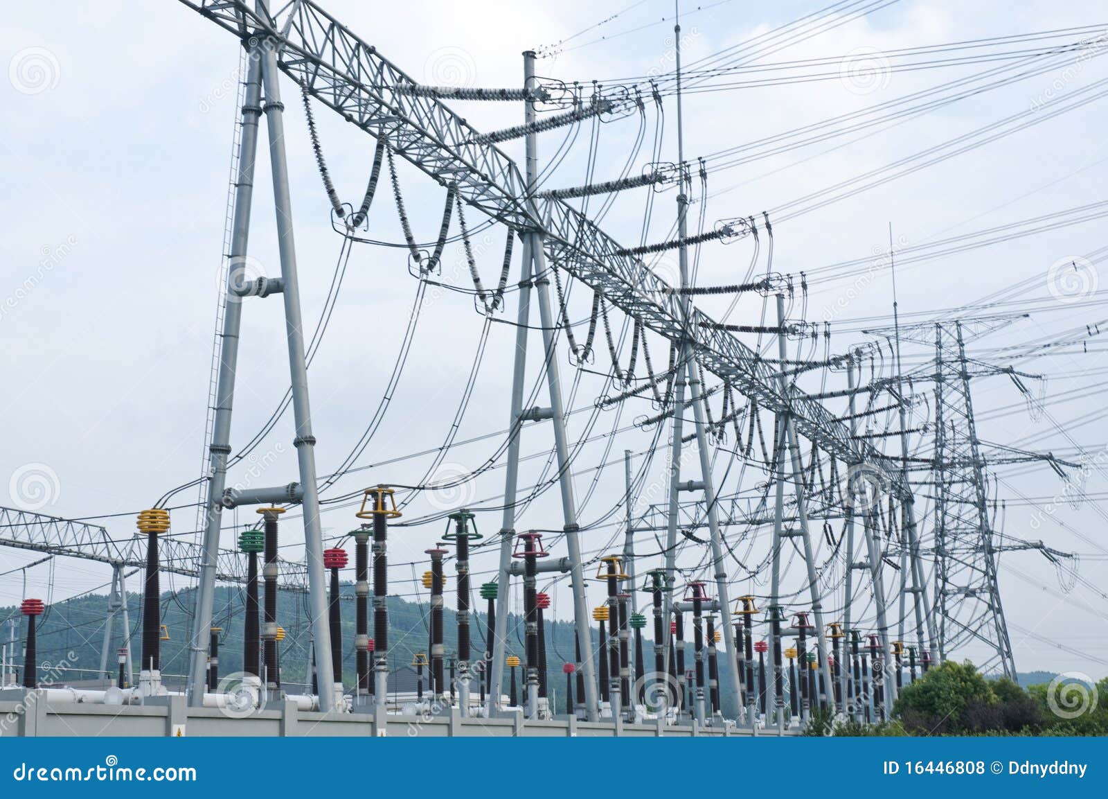 Transformer substation stock photo. Image of efficiency - 16446808