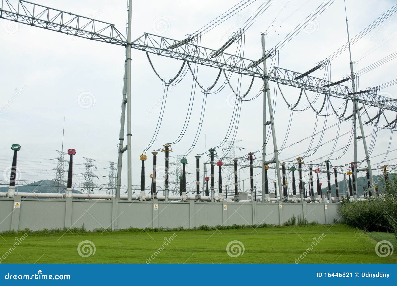 Transformer substation stock image. Image of station - 16446821