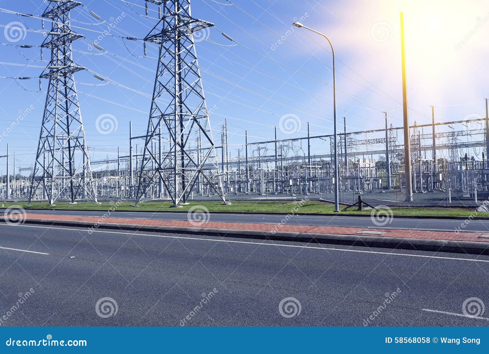 Transformer substation stock photo. Image of supply, production - 58568058