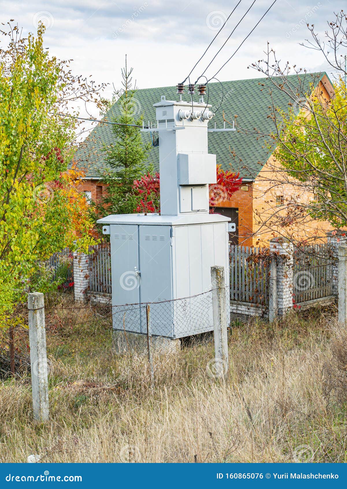 Transformer for the Transmission of Electricity on the Street Stock ...