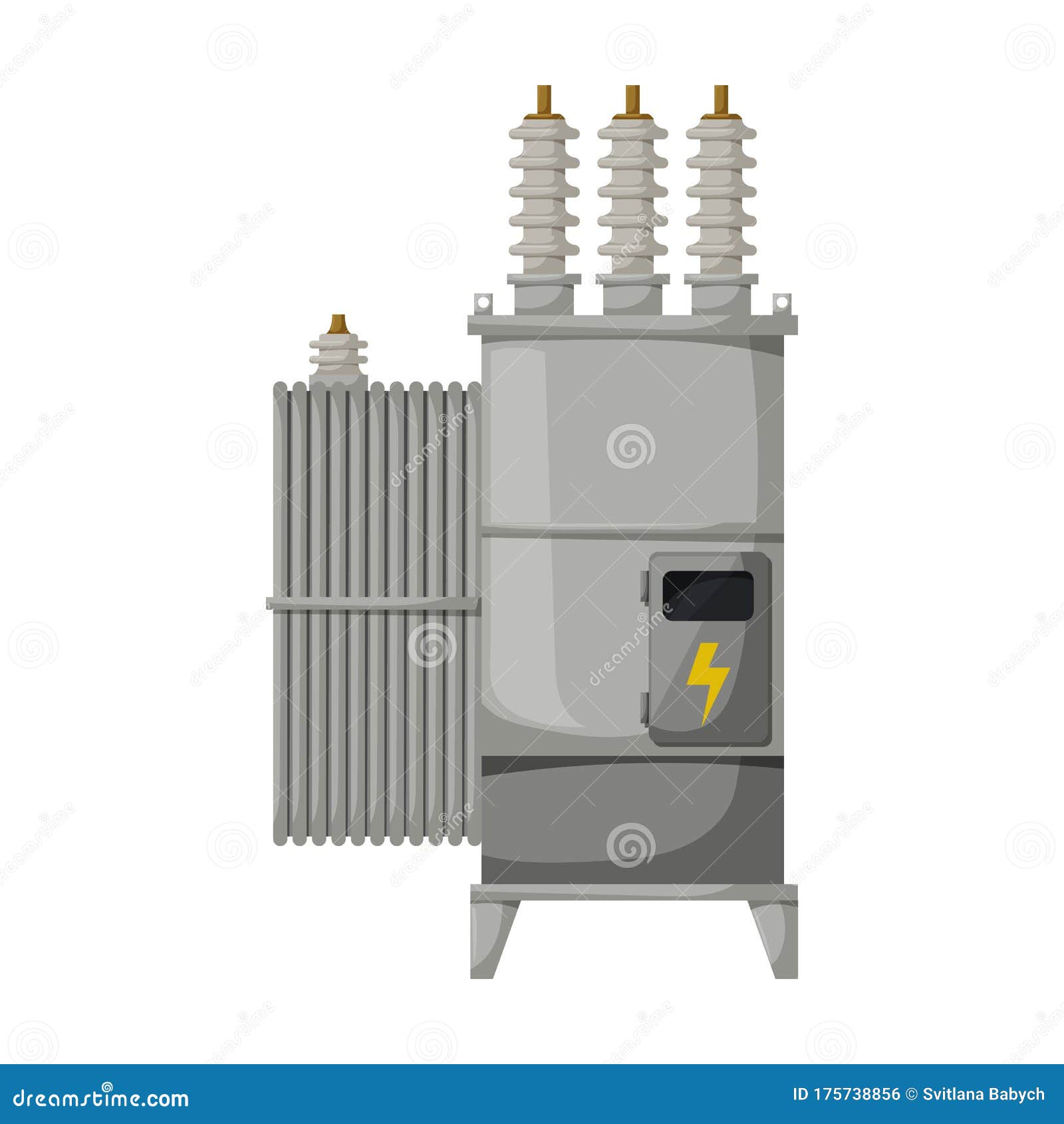 Transformer Vector Icon.Cartoon Vector Icon Isolated on White ...