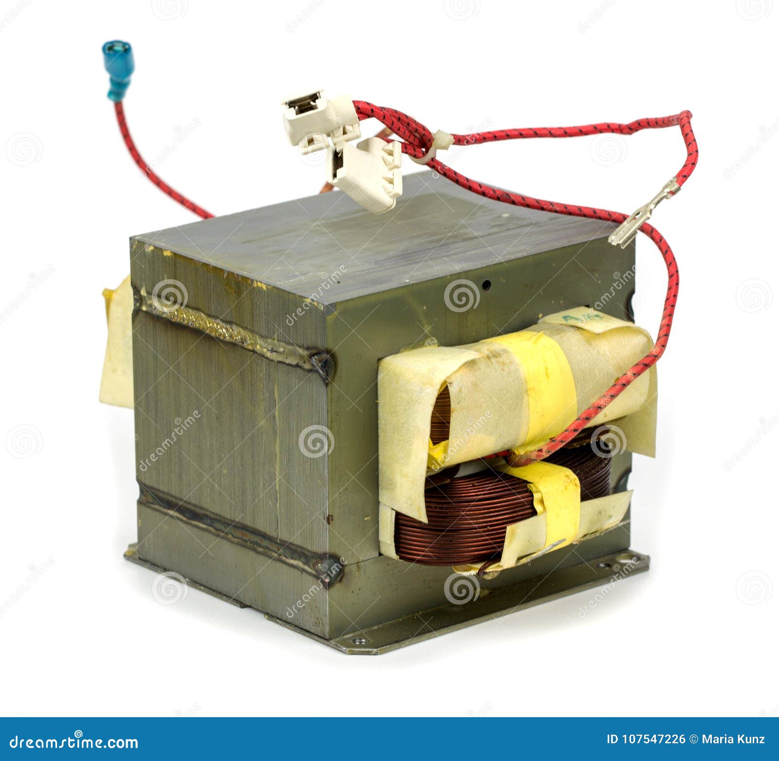Transformer on a White Background Stock Photo - Image of steel, metal ...