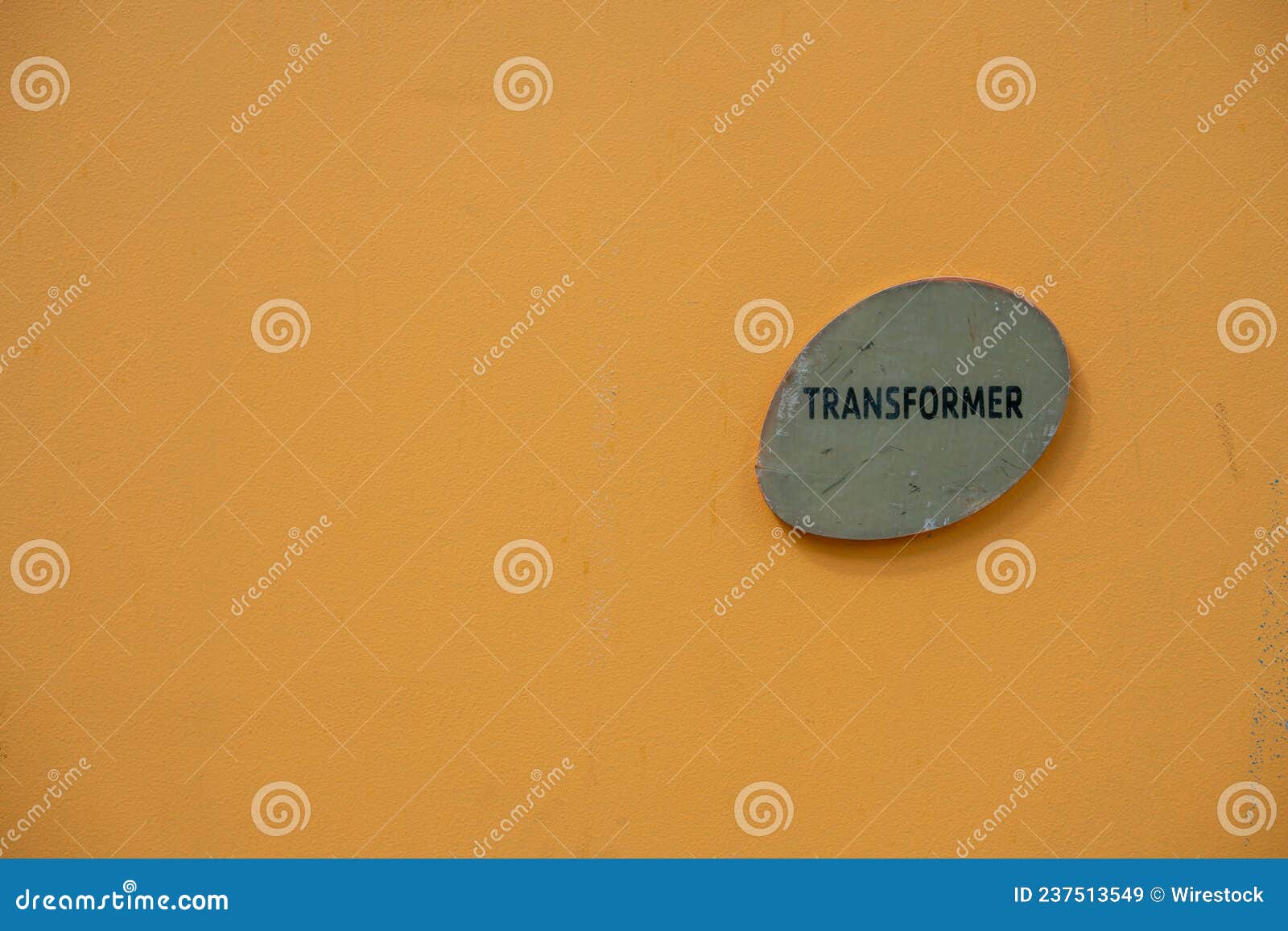 Transformers Room English Sign on the Wall Stock Image - Image of space ...