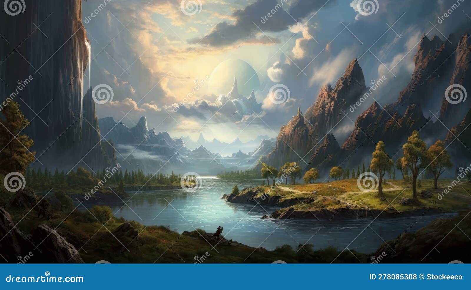 Transforming the Creation of Adam into Matte Painting Stock ...