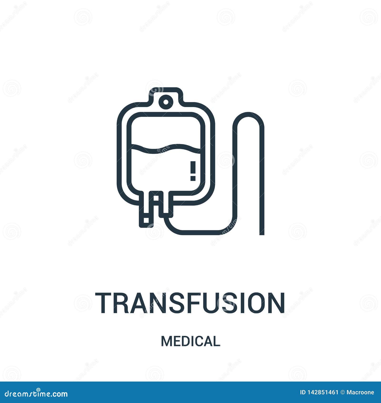 Transfusion Icon Vector from Medical Collection. Thin Line Transfusion ...