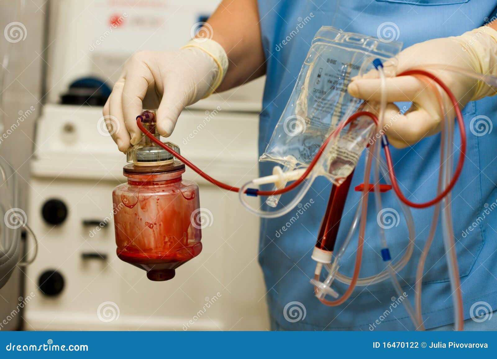 Transfusion Sanguine. Kit Remplaçable Photo stock - Image du gens ...