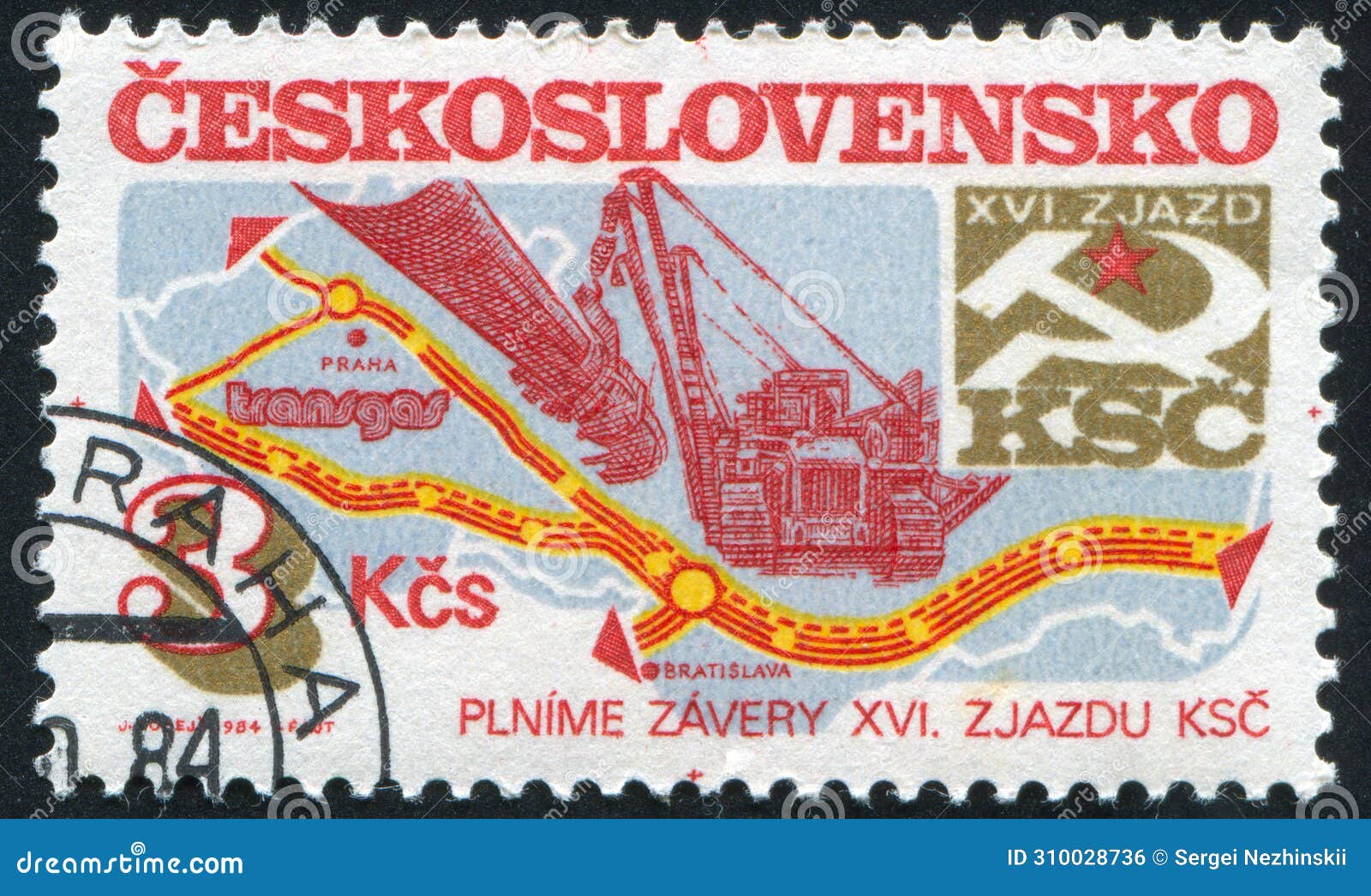 Transgas Pipeline stock photo. Image of arrow, equipment - 310028736