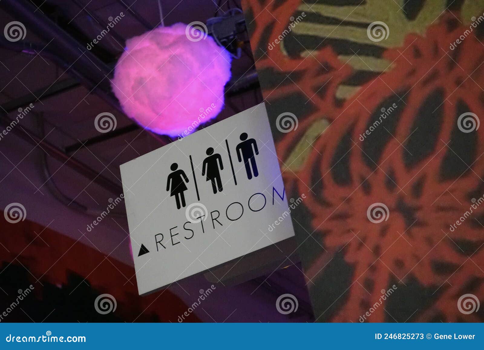 Transgender Bathroom Sign stock image. Image of sign - 246825273