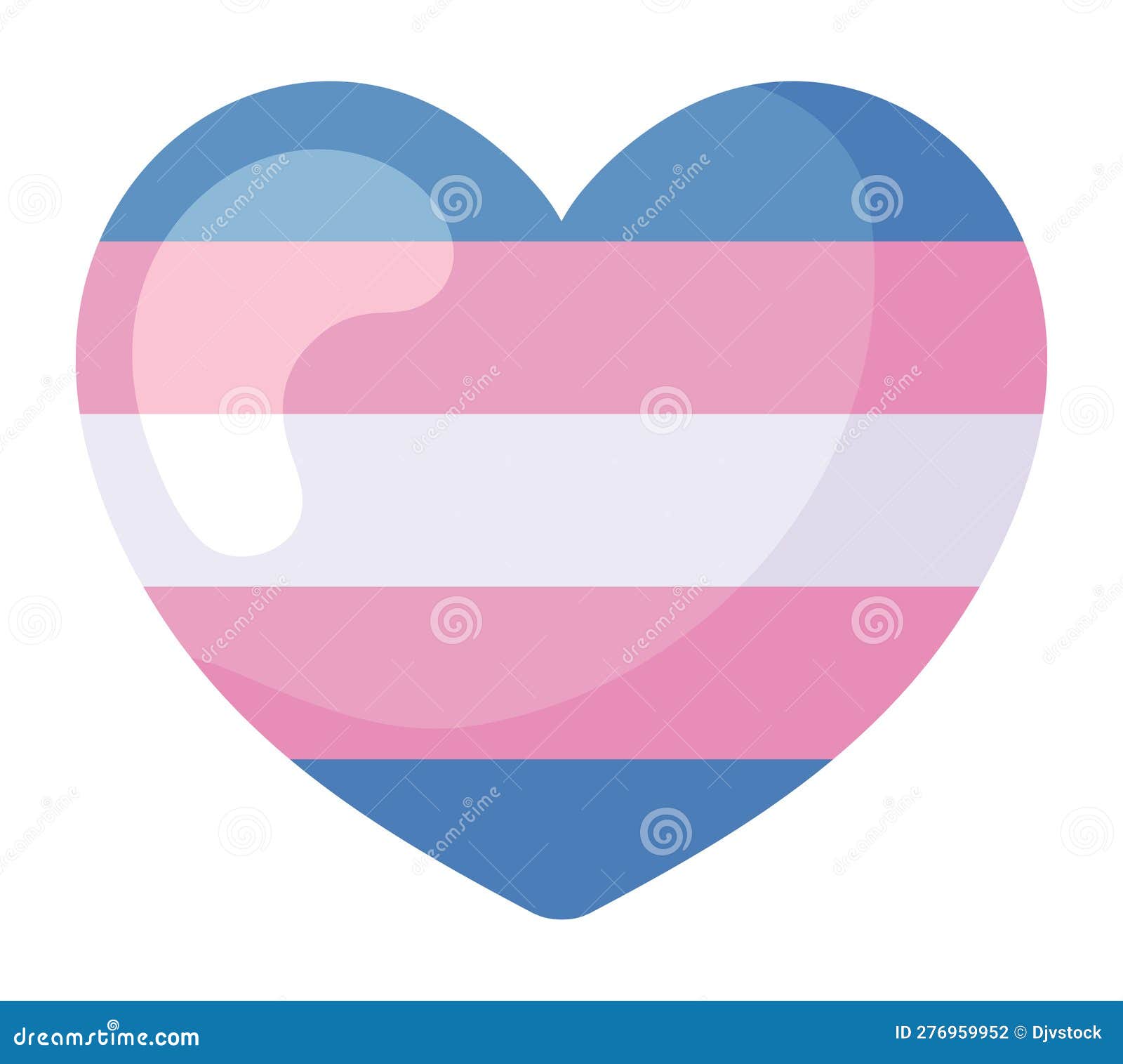 Transgender Flag Heart Pride Day Stock Vector - Illustration of ...