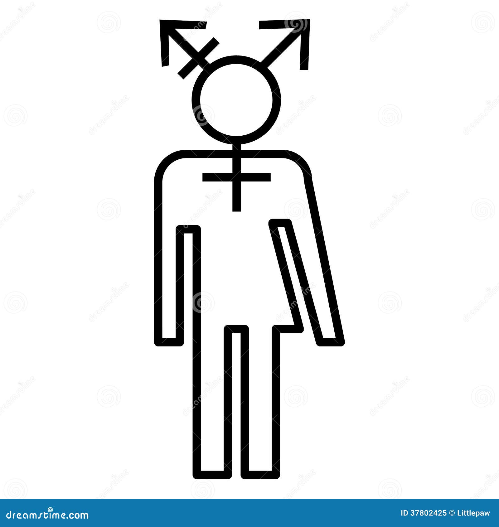 Transgender Icon LGBT Symbol Stock Vector - Illustration of bigender ...