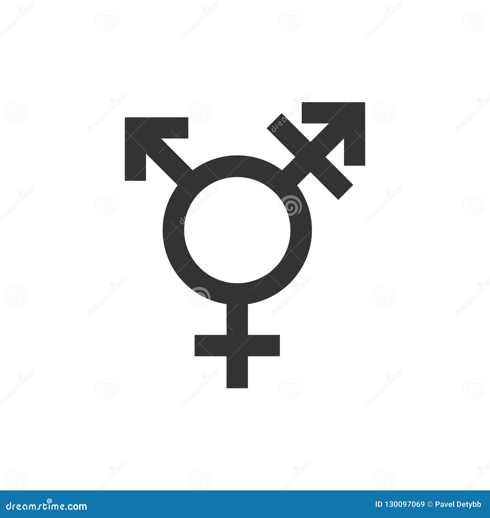 Transgender Icon. Vector Illustration, Flat Design. Symbol. Stock ...