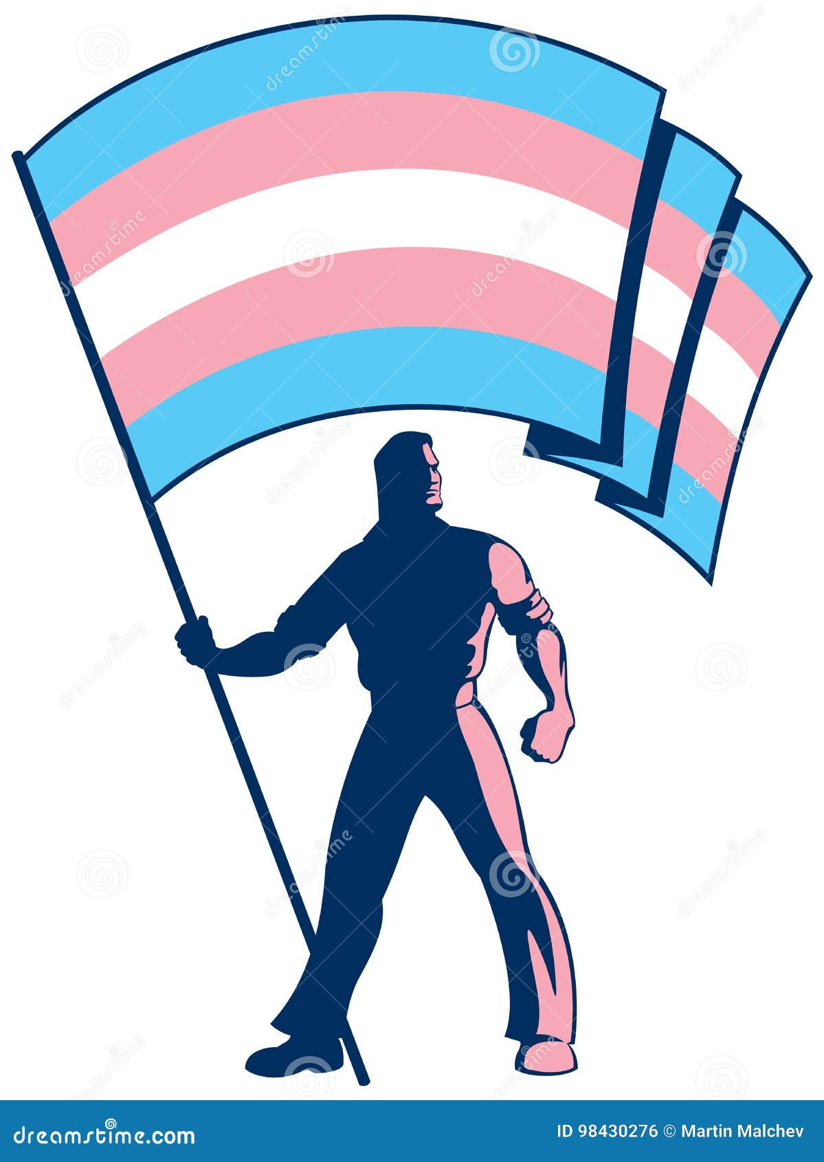 Transgender Pride Flag Royalty-Free Illustration | CartoonDealer.com ...