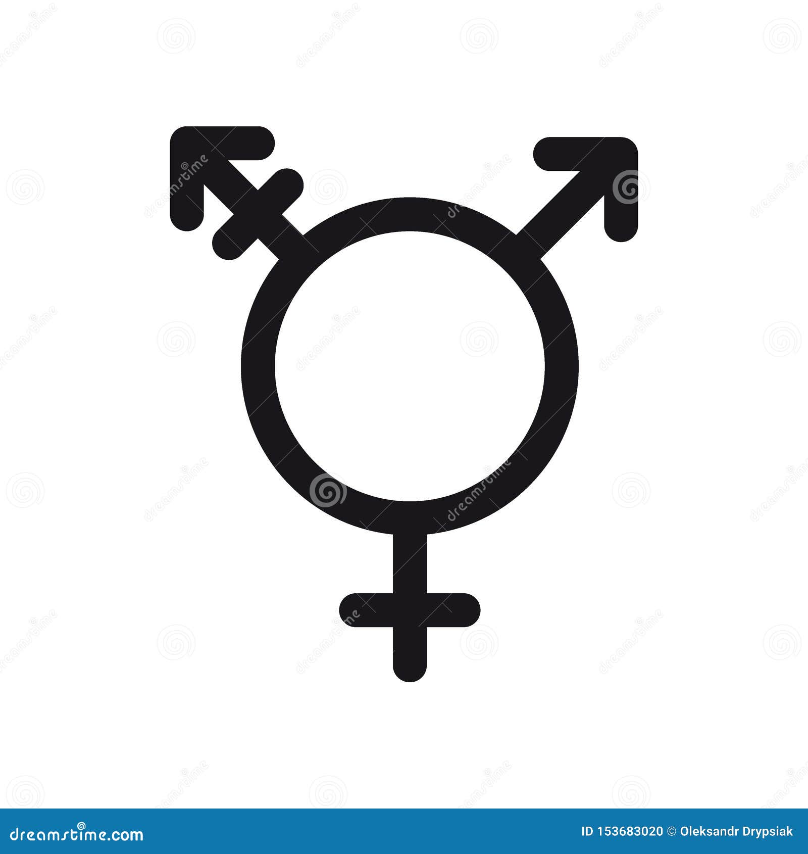 Transgender Symbol Gender And Sexual Orientation Icon Or Sign Concept