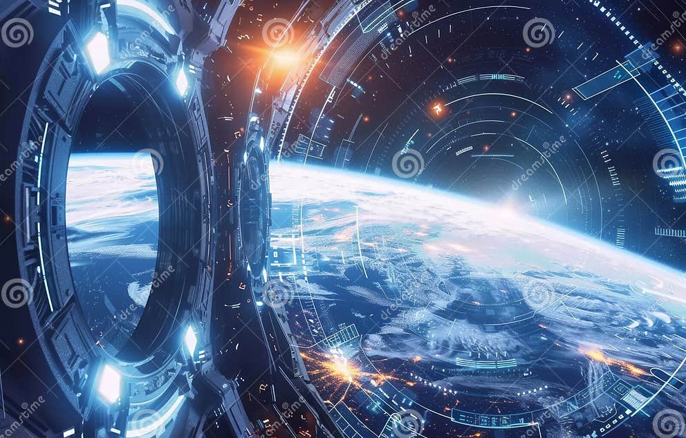 Transhumanism Conference on a Space Station Discussing Etheric Plane Exploration with Quantum ...