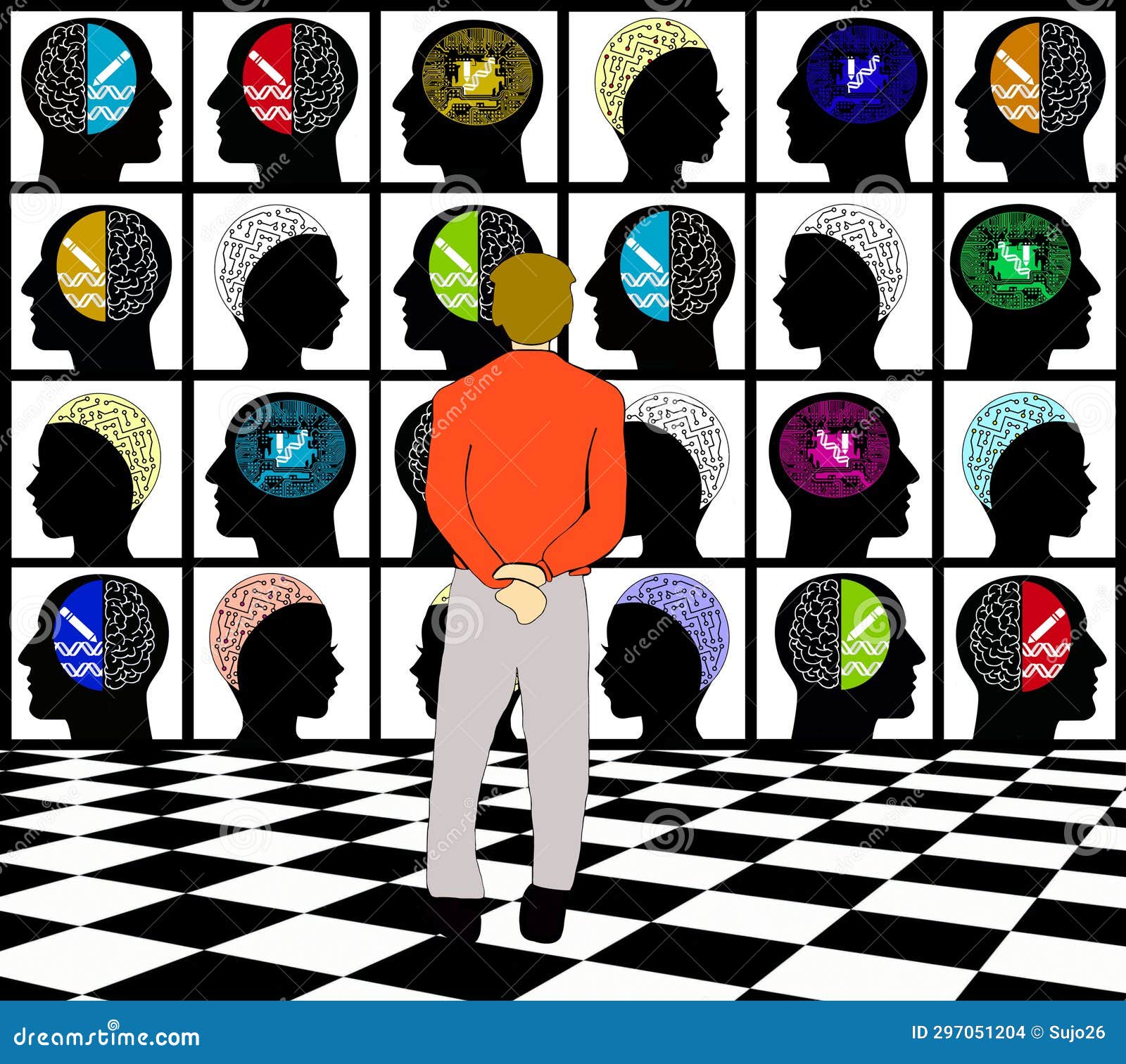 Transhumanism Eugenics Cyborgification Or Life Stock Image ...