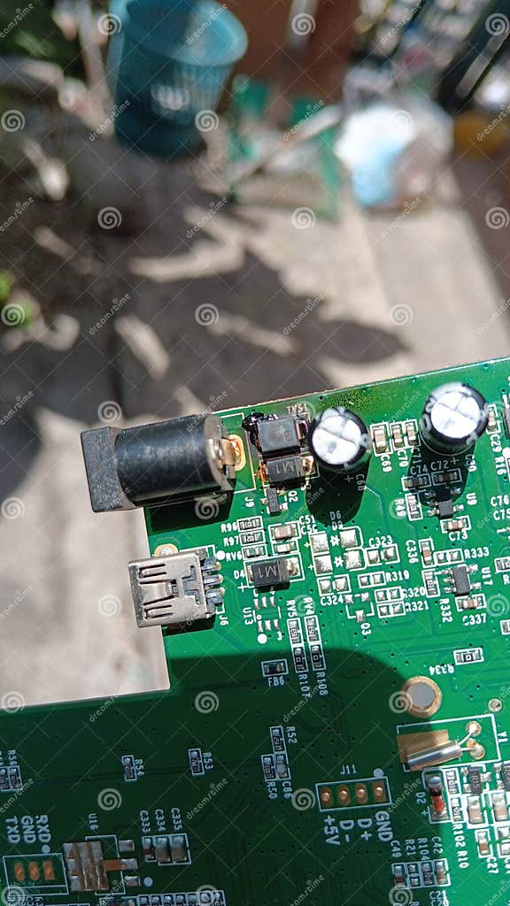Transient Voltage Suppression Diodeburned Stock Image - Image of ...
