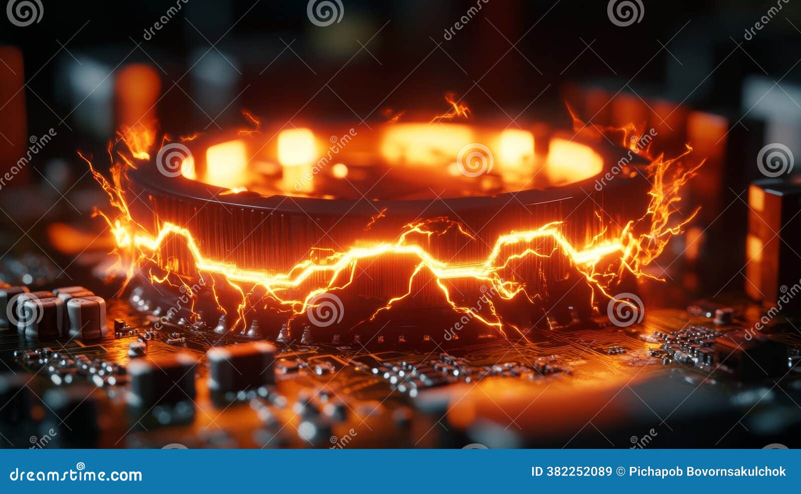 Transient Voltage Suppression Diode With Dramatic Lightning Effect ...