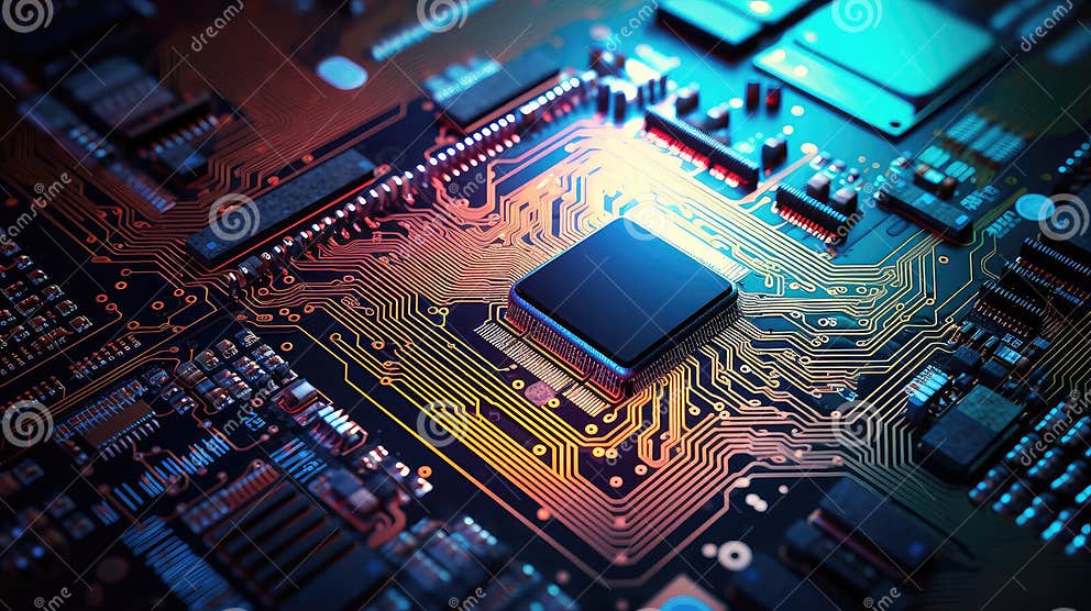 Transistor Computer Chip Technology Stock Illustration - Illustration ...