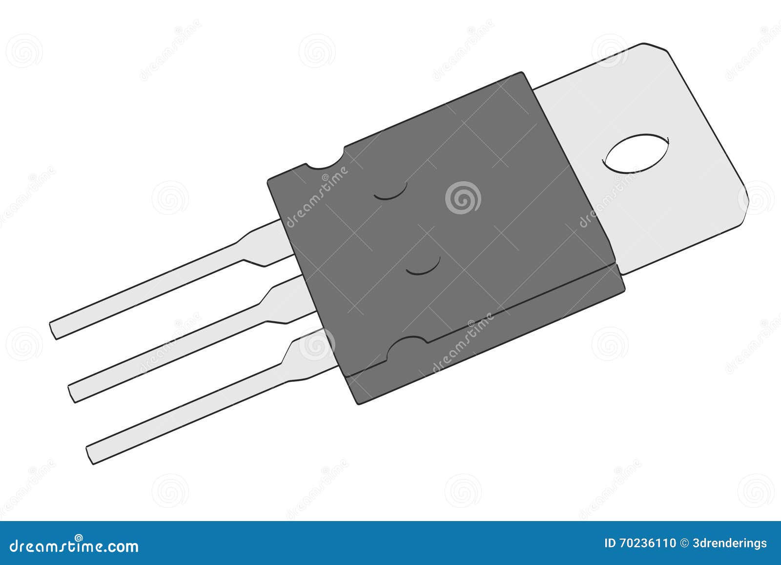 Transistor stock illustration. Illustration of main, electronic - 70236110