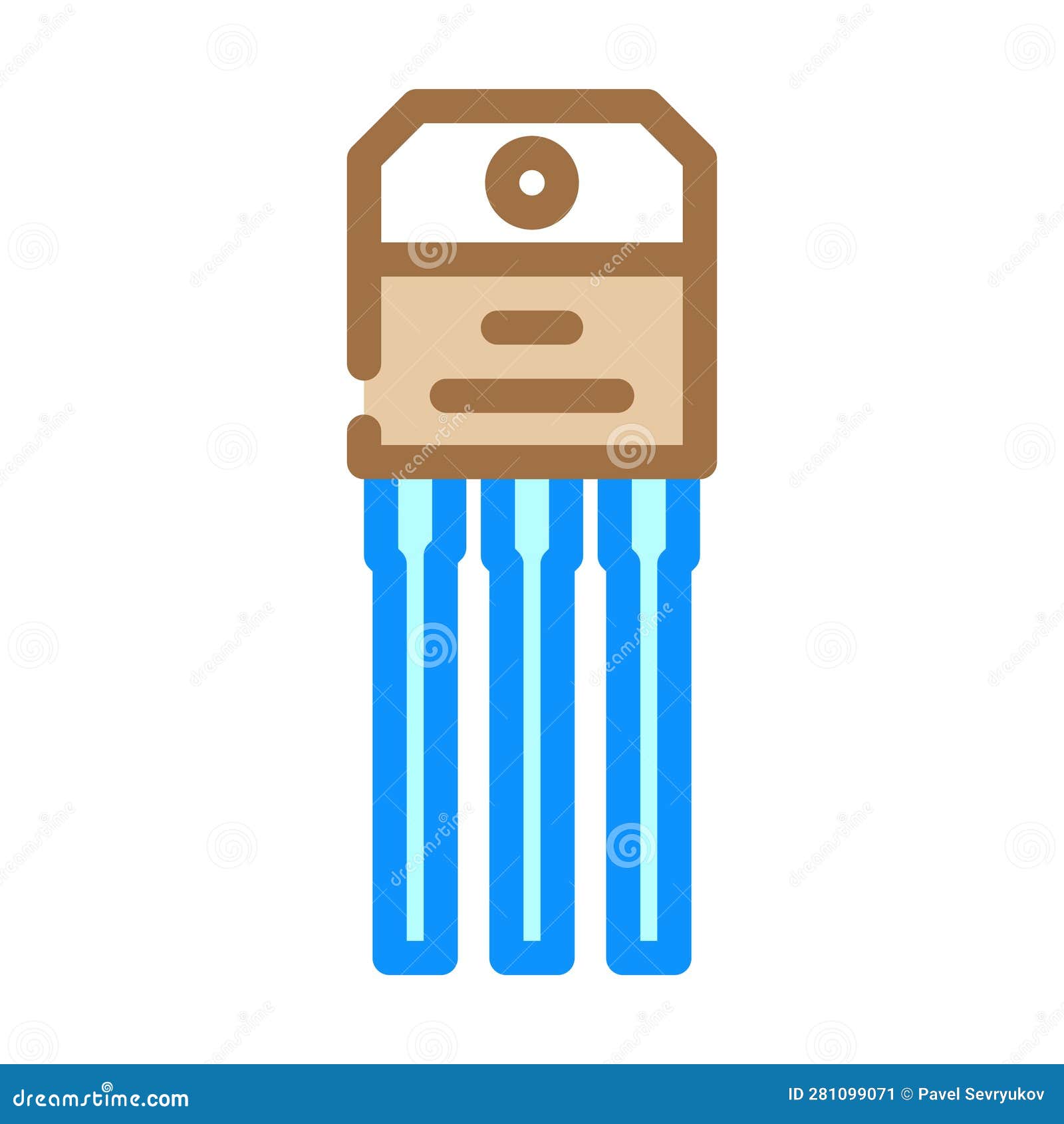 Transistor. Electronic Symbol. Illustration Of Basic Circuit Symbols ...