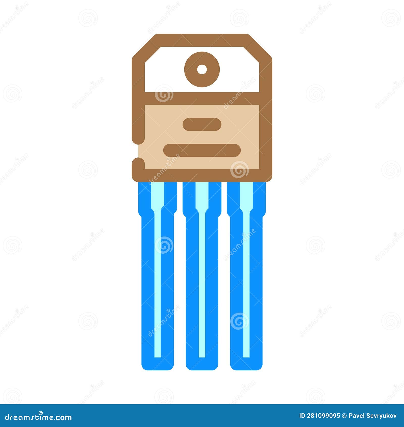 Transistor. Electronic Symbol. Illustration Of Basic Circuit Symbols ...
