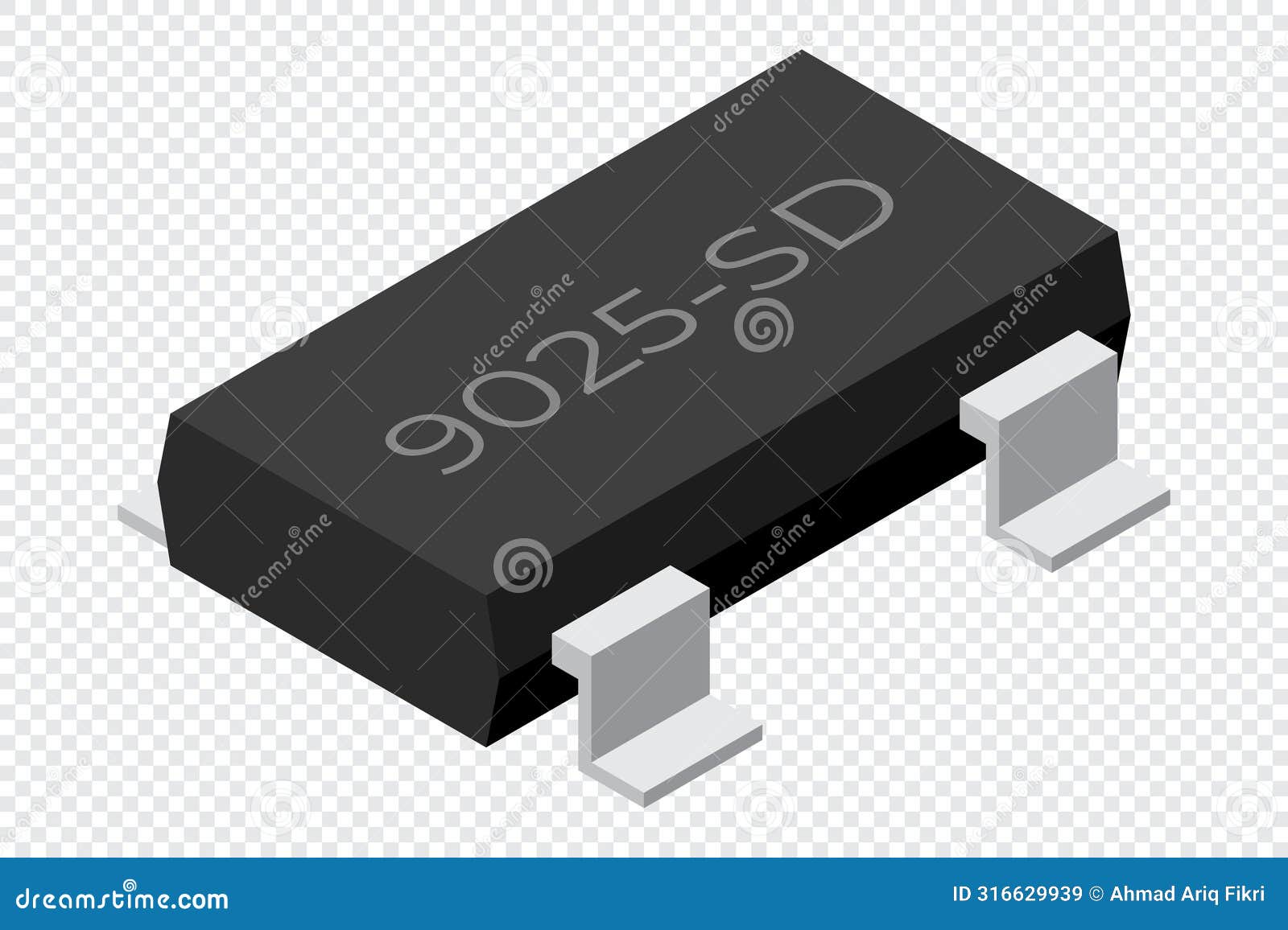 Transistor For Electronic Circuits Board Icon. Cartoon Vector ...