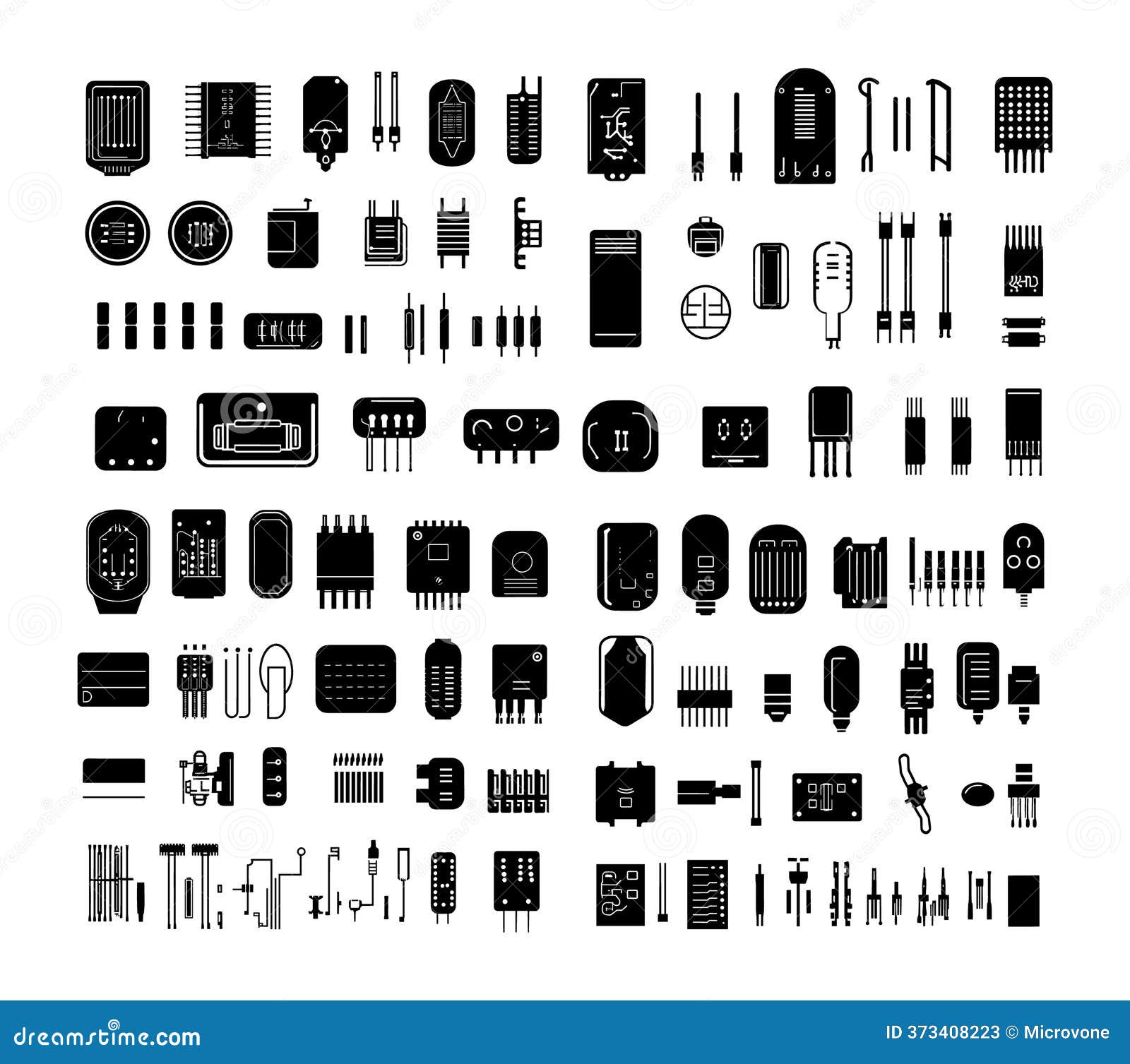 Transistor Circuit Board Cartoon Vector Illustration | CartoonDealer ...