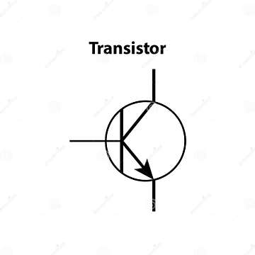 Transistor. Electronic Symbol. Illustration of Basic Circuit Symbols ...
