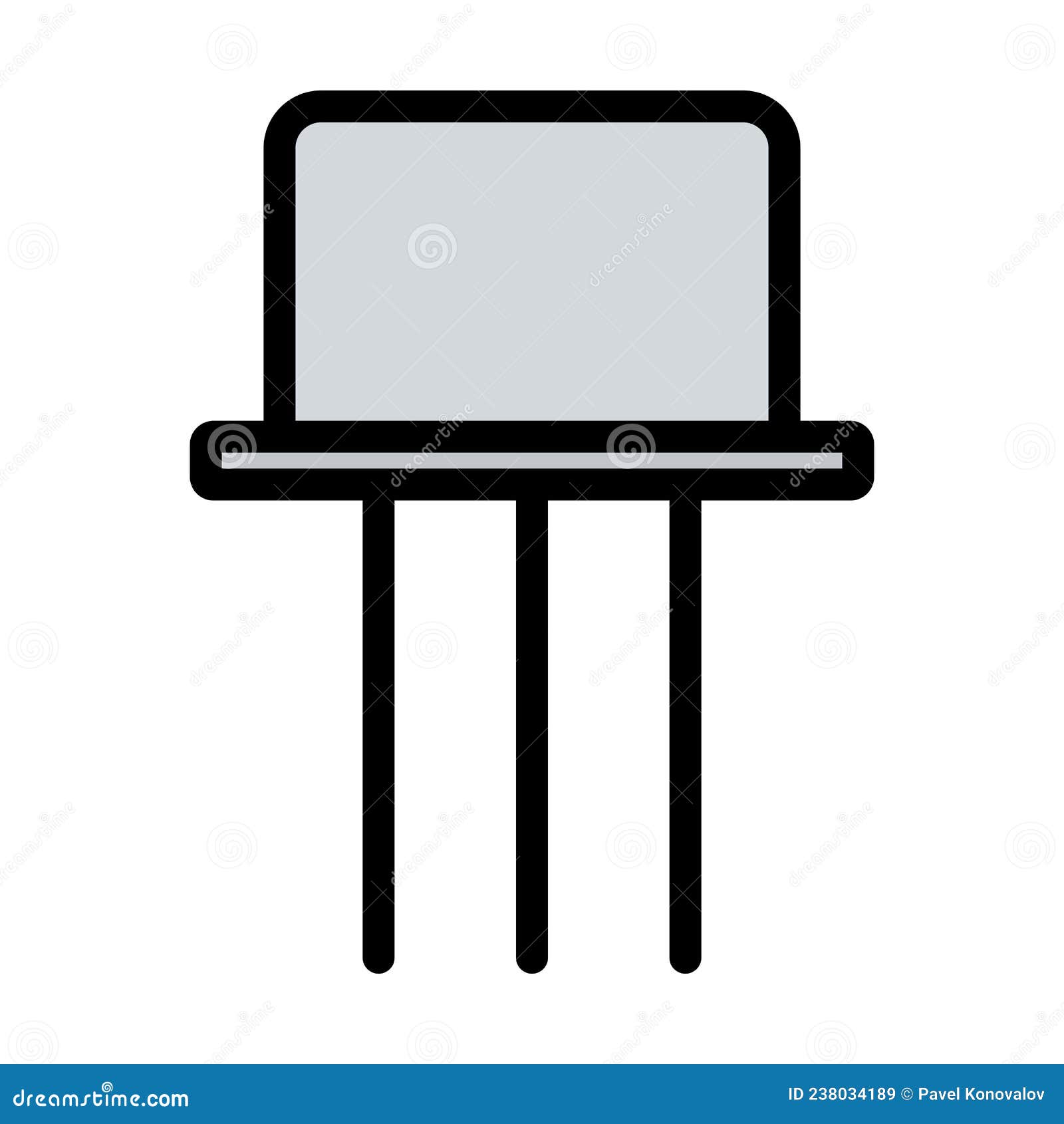 Smd Transistor Icon Vector Illustration | CartoonDealer.com #218629594