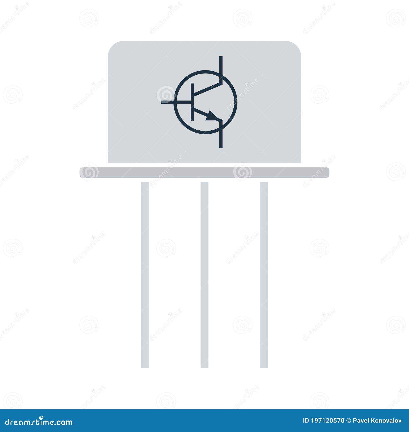 Smd Transistor Icon Vector Illustration | CartoonDealer.com #150454762