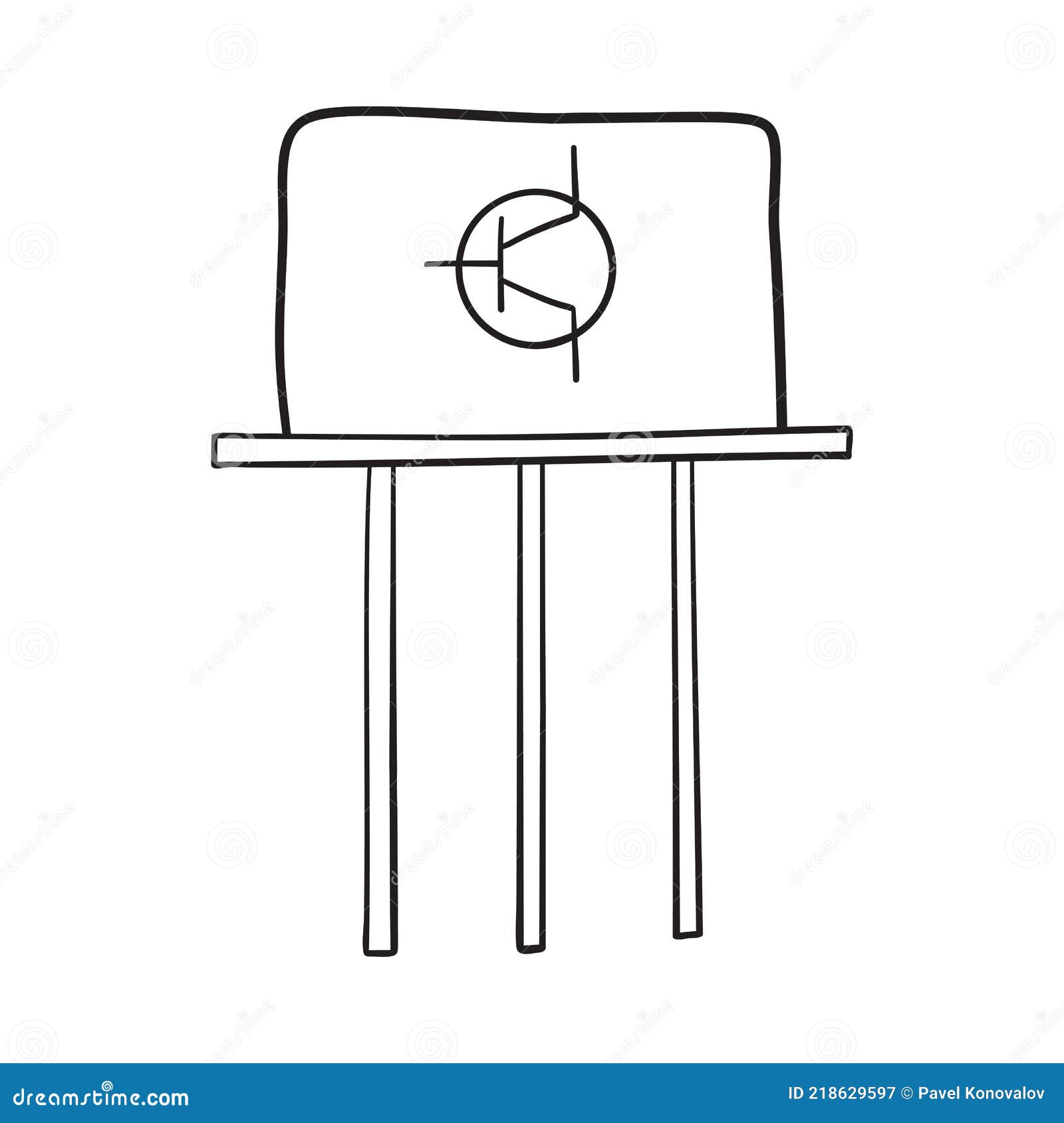 Smd Transistor Icon Vector Illustration | CartoonDealer.com #218629594
