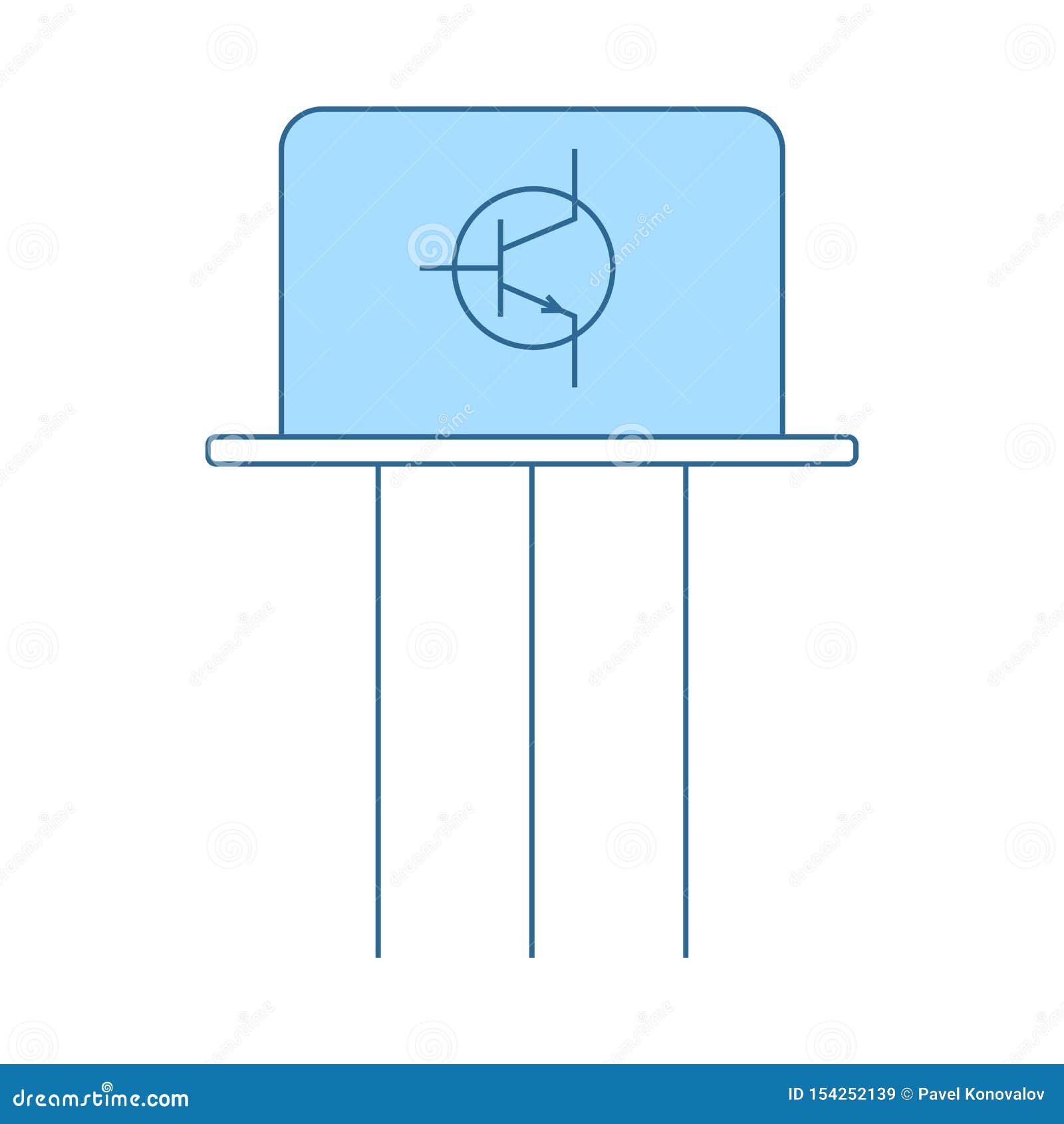 Transistor Icon Cartoon Vector | CartoonDealer.com #218629597