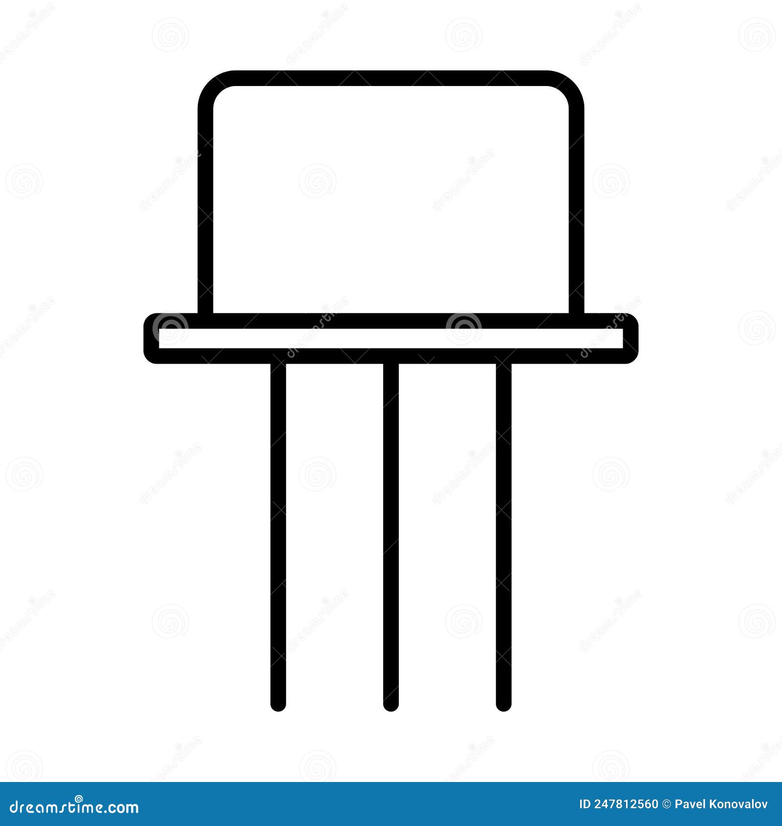 Smd Transistor Icon Cartoon Vector | CartoonDealer.com #247812559