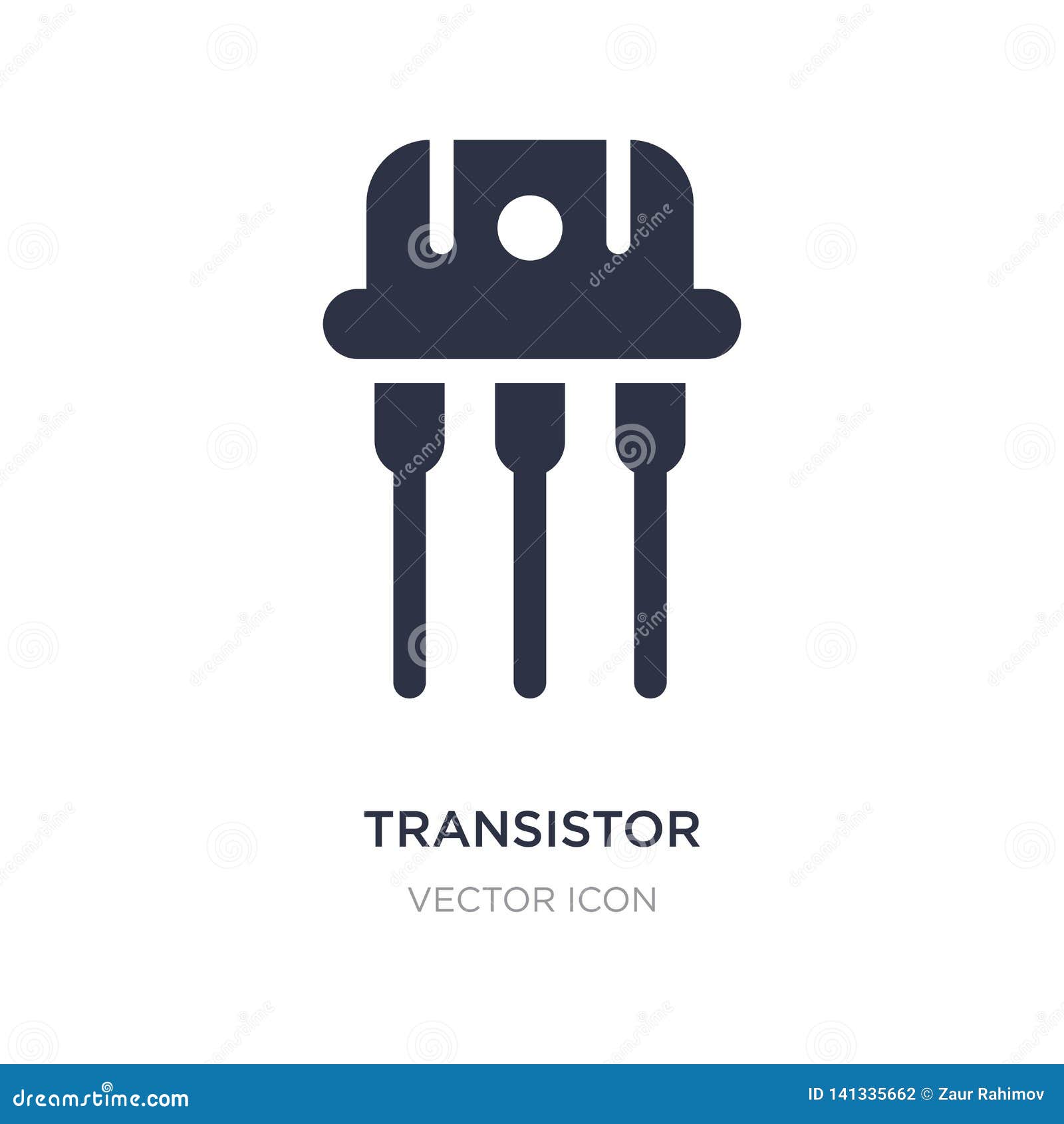 Transistor Icon on White Background. Simple Element Illustration from ...