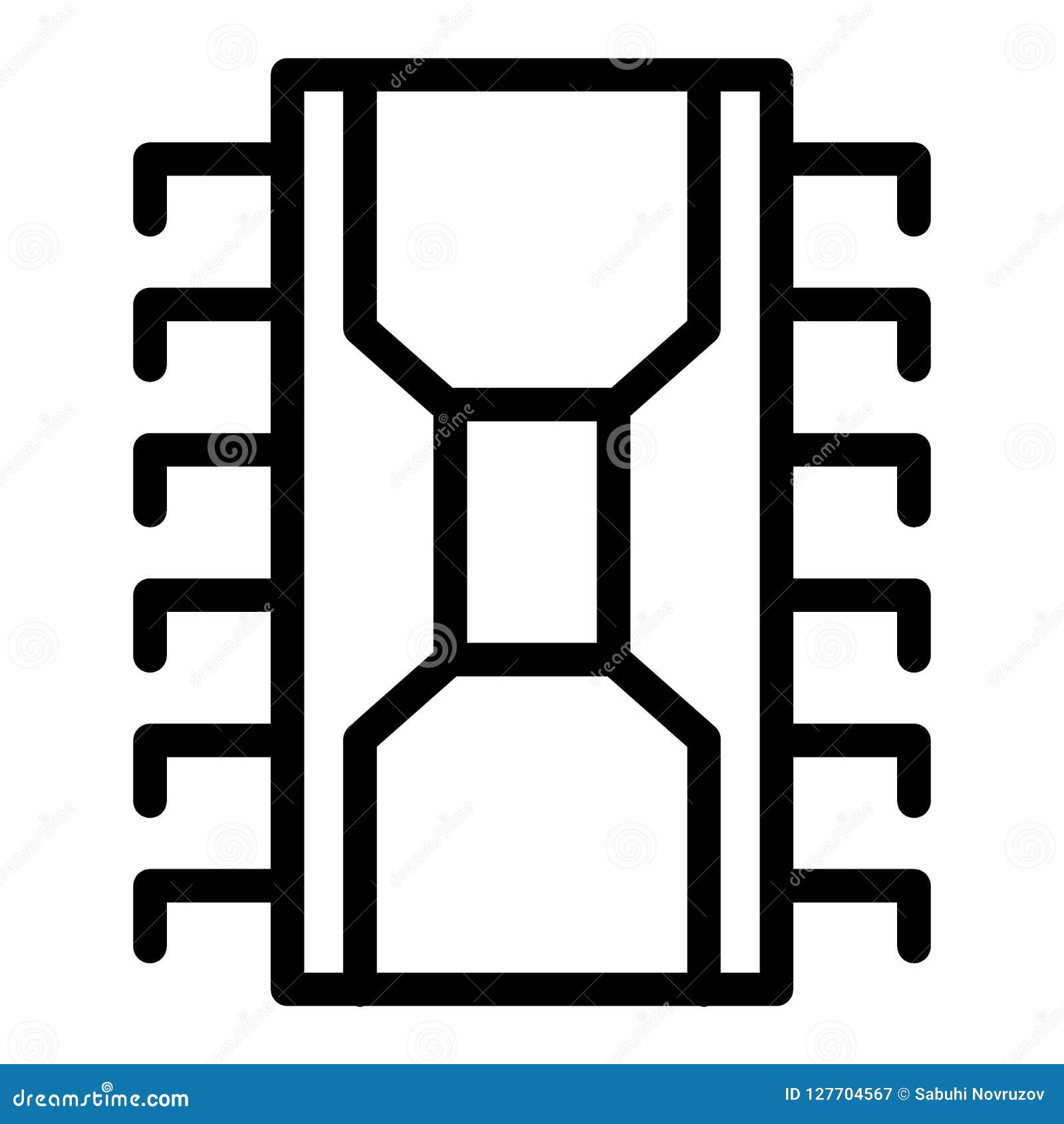 Transistor Circuit Board Cartoon Vector Illustration | CartoonDealer ...