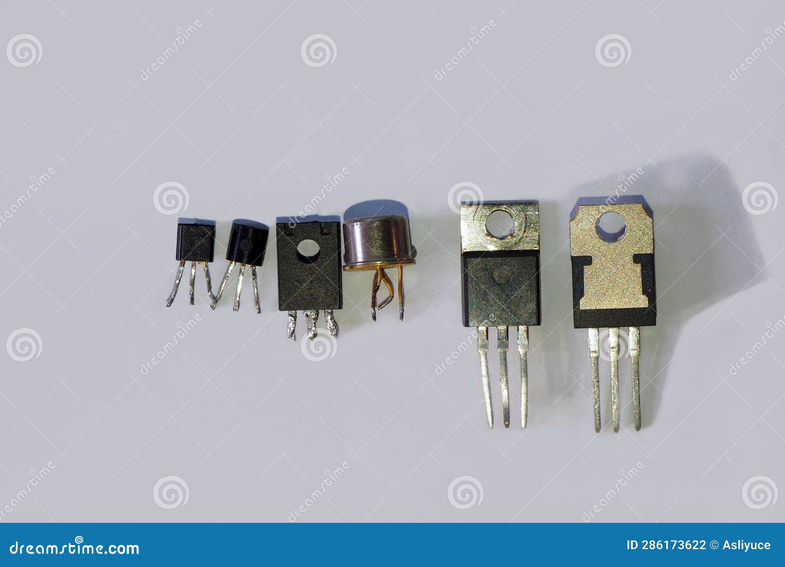 Transistor types stock photo. Image of power, triac - 286173622