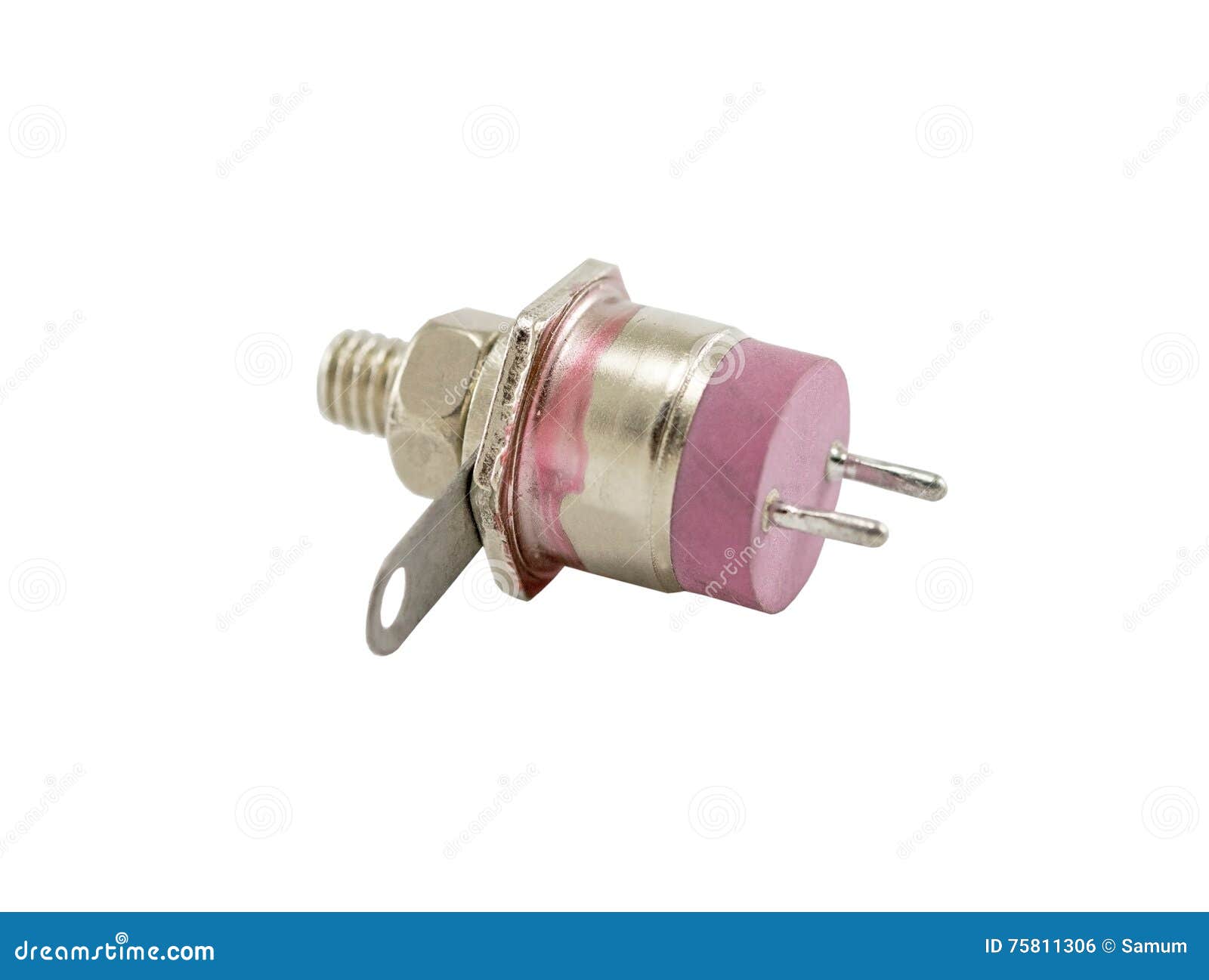 Transistor on a White Background Stock Photo - Image of triode, chips ...