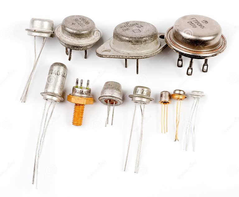 Transistors in the Metal Case Stock Photo - Image of background, detail ...