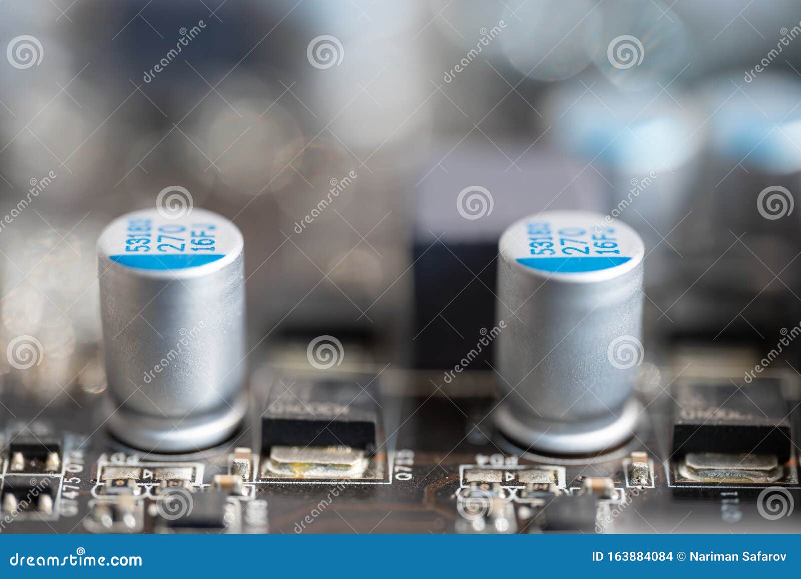Transistors are on a Micro Circuit Stock Photo - Image of device ...