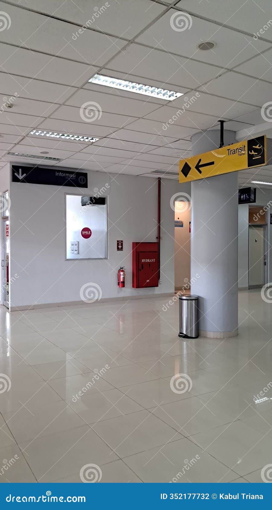 Transit Guidance Signs Hung on the Ceiling Stock Photo - Image of ...