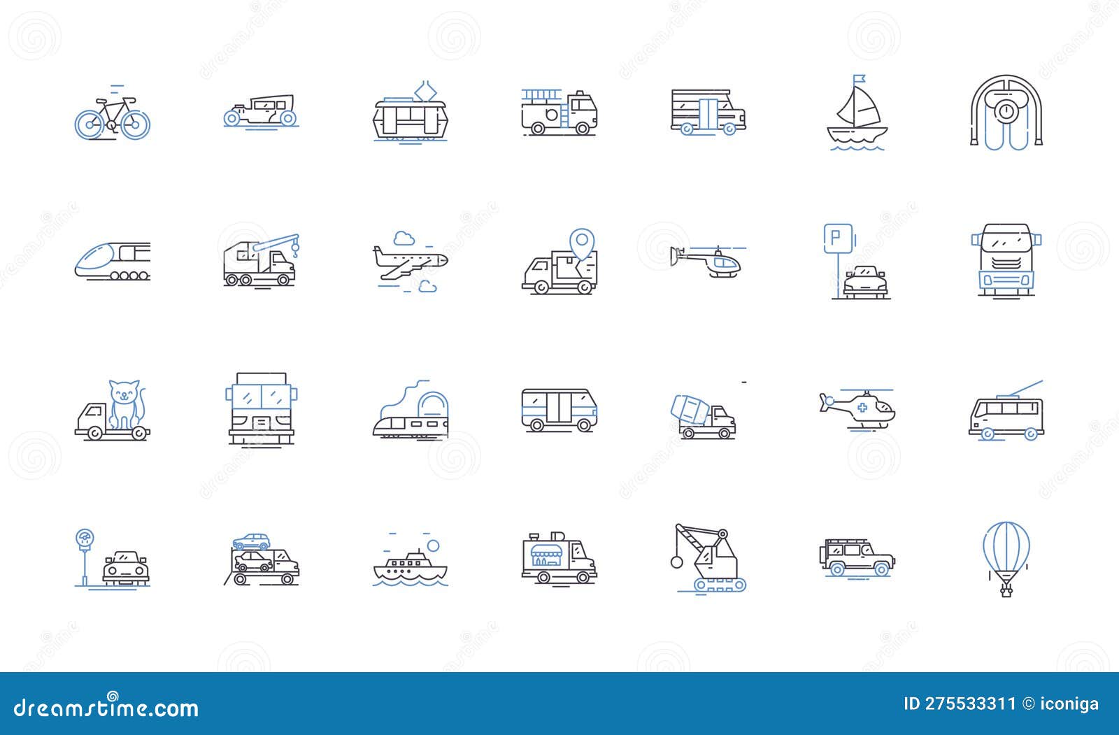 Transit Line Icons Collection. Commute, Bus, Train, Subway, Transit ... Transit Line Icons Collection. Commute, Bus, Train, Subway, Transit ...