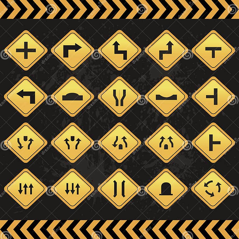 Transit signals stock vector. Illustration of highway - 61510276