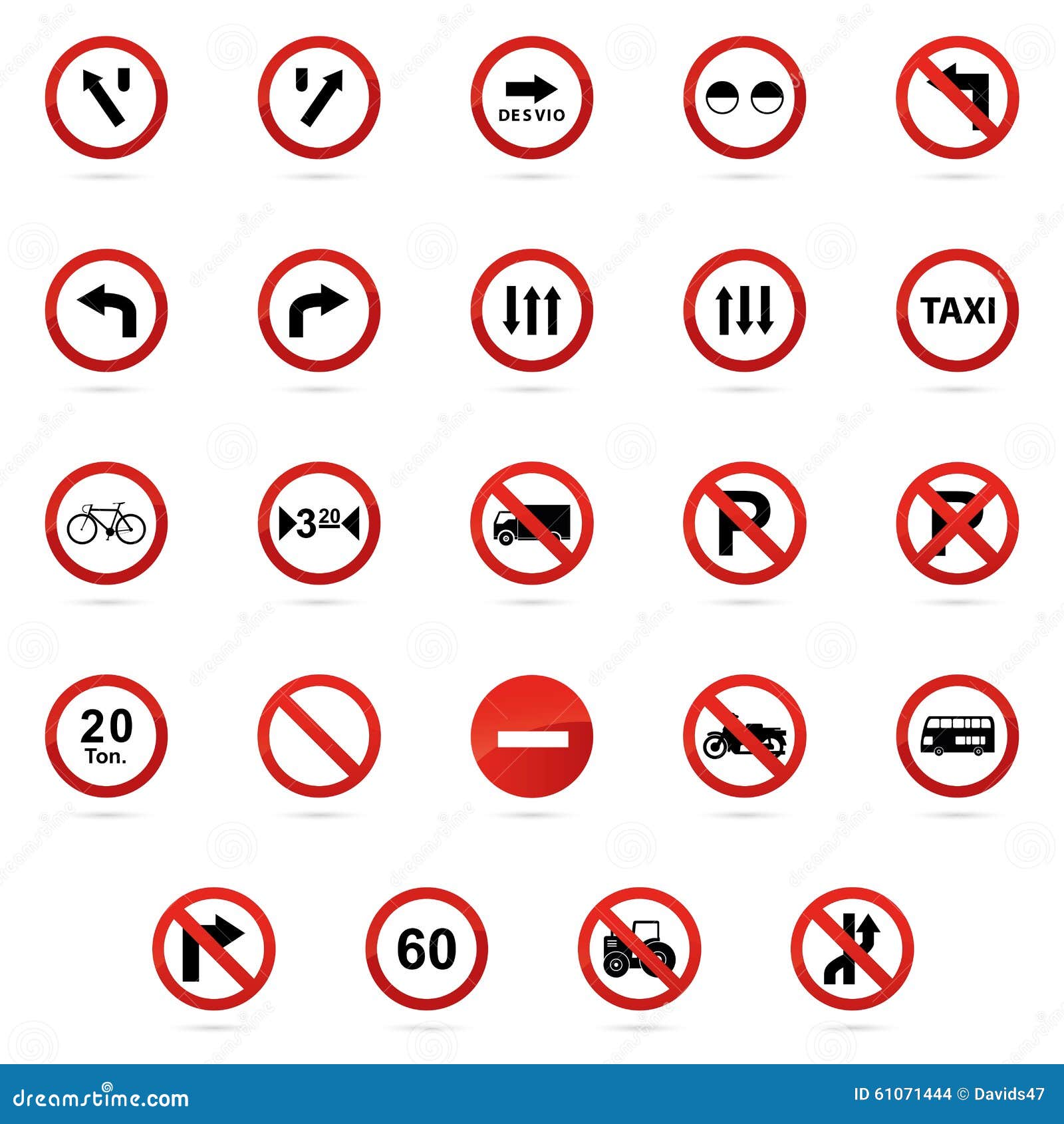 Transit Signals Vector Illustration | CartoonDealer.com #79391978