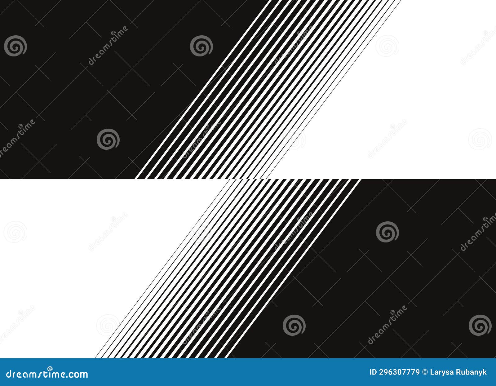 Transition from Black To White with Oblique Lines. Vector Background ...